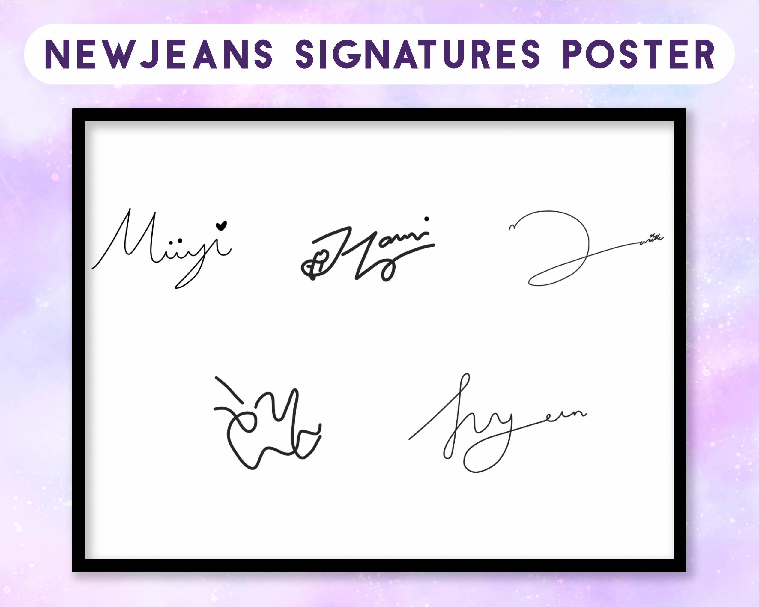 NEWJEANS Merch Kpop Merch New Jeans Poster Members - Etsy