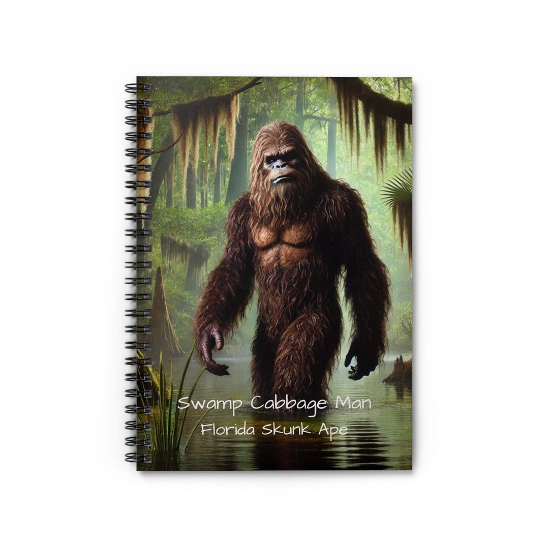 Swamp Cabbage Man Florida Skunk Ape Spiral Notebook - Etsy