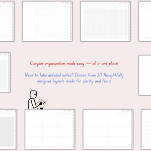 Landscape Pink Digital Notebook Samsung Hyperlinked PDF All in One ...