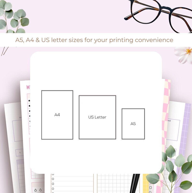 Cute Pastel Weekly Planner Bundle Template, Weekly Overview, Tracker ...