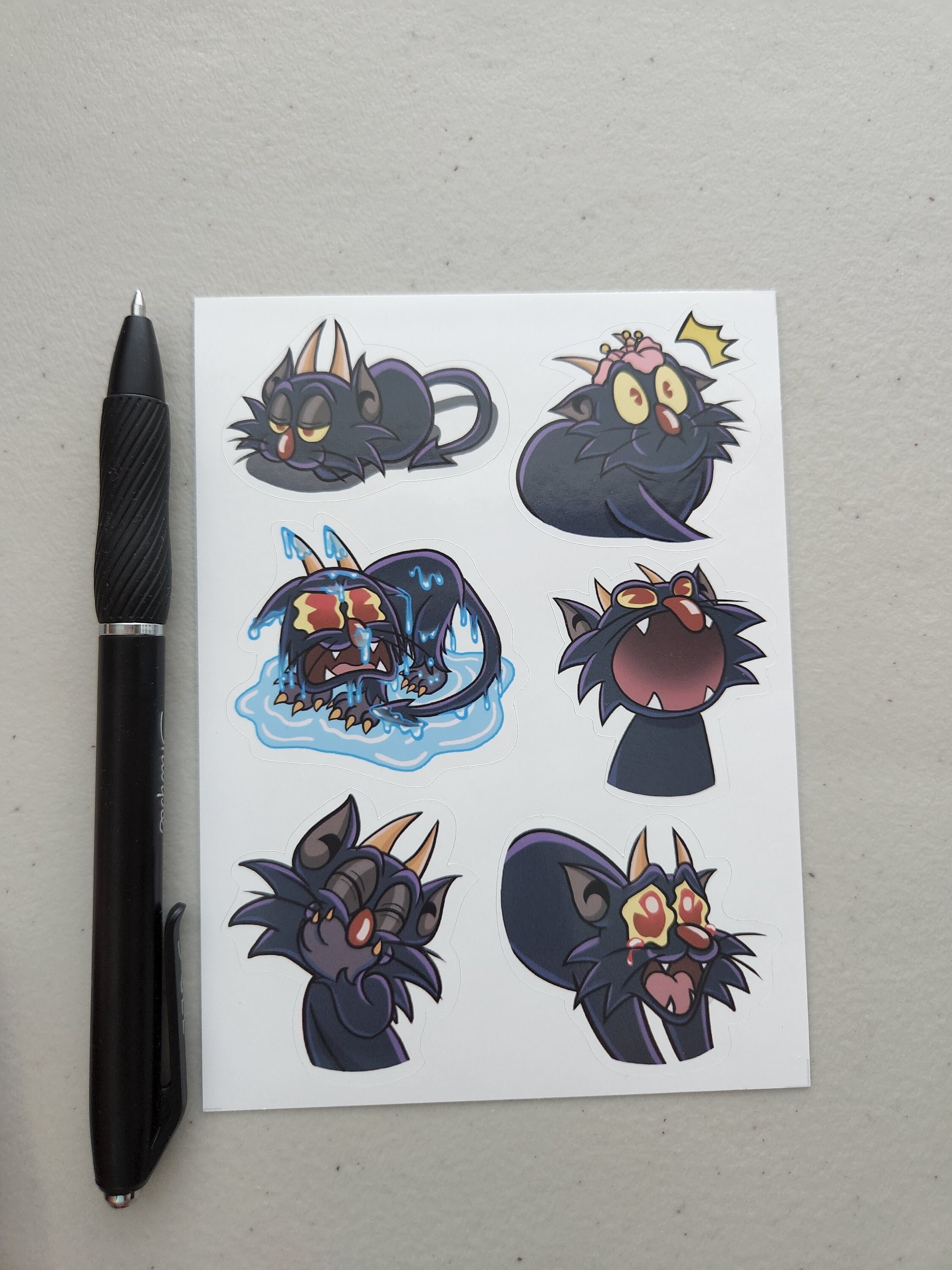 Devil Kitty Meme Sticker Sheet - Etsy