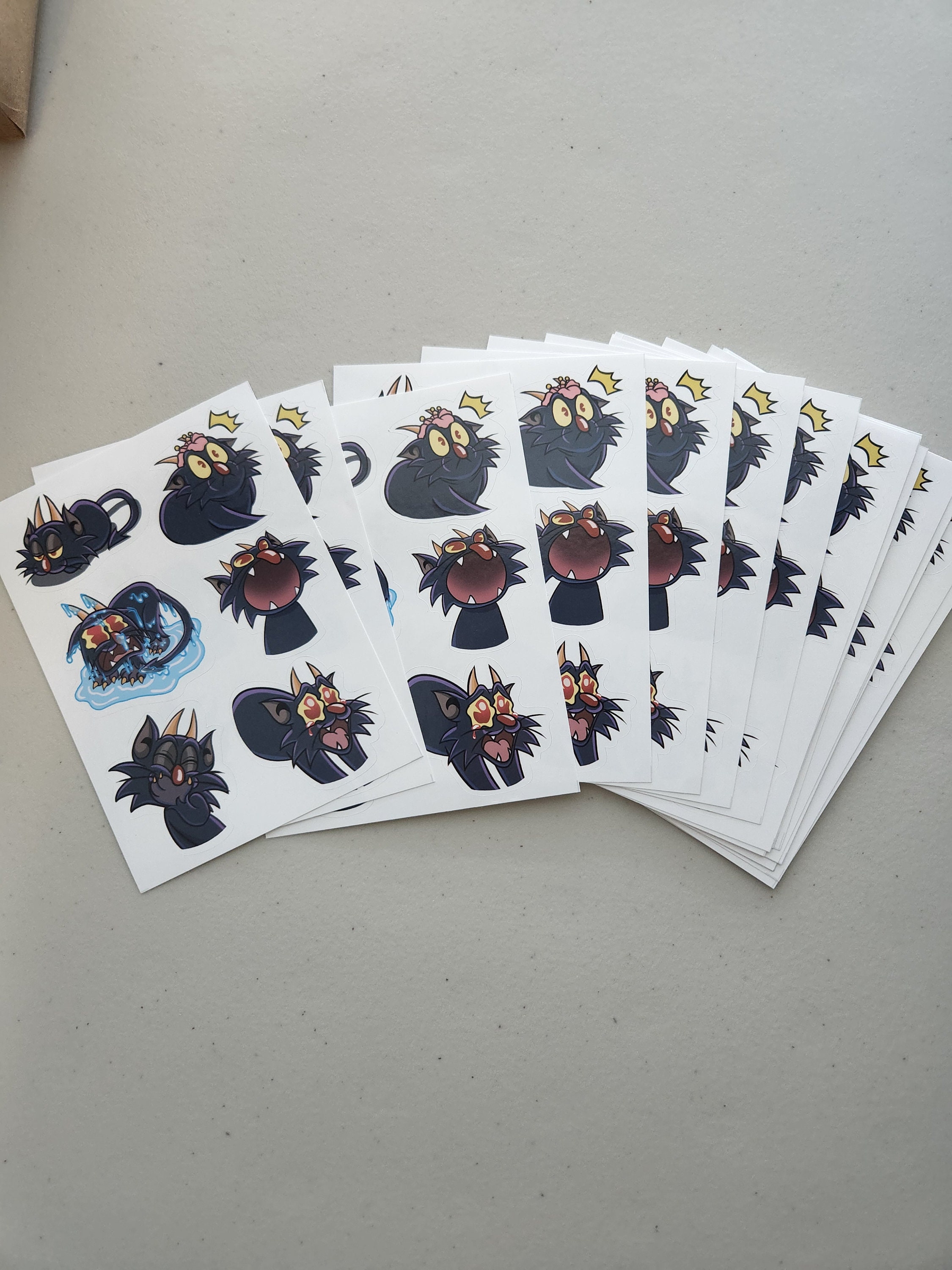 Devil Kitty Meme Sticker Sheet - Etsy