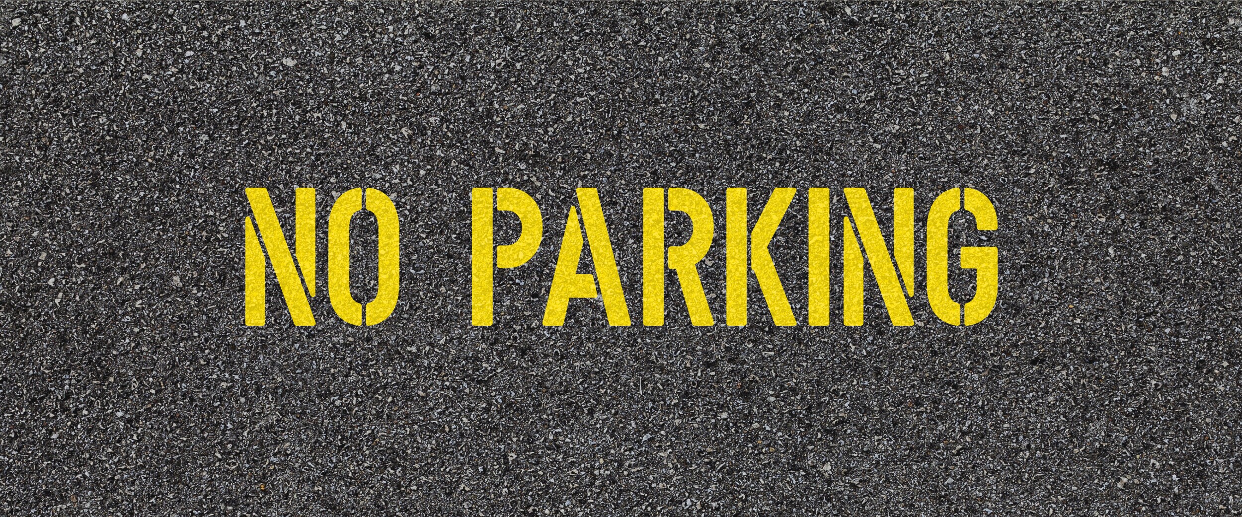 NO PARKING Reusable Line Road Marking Car Park Parking Stencil Sign ...