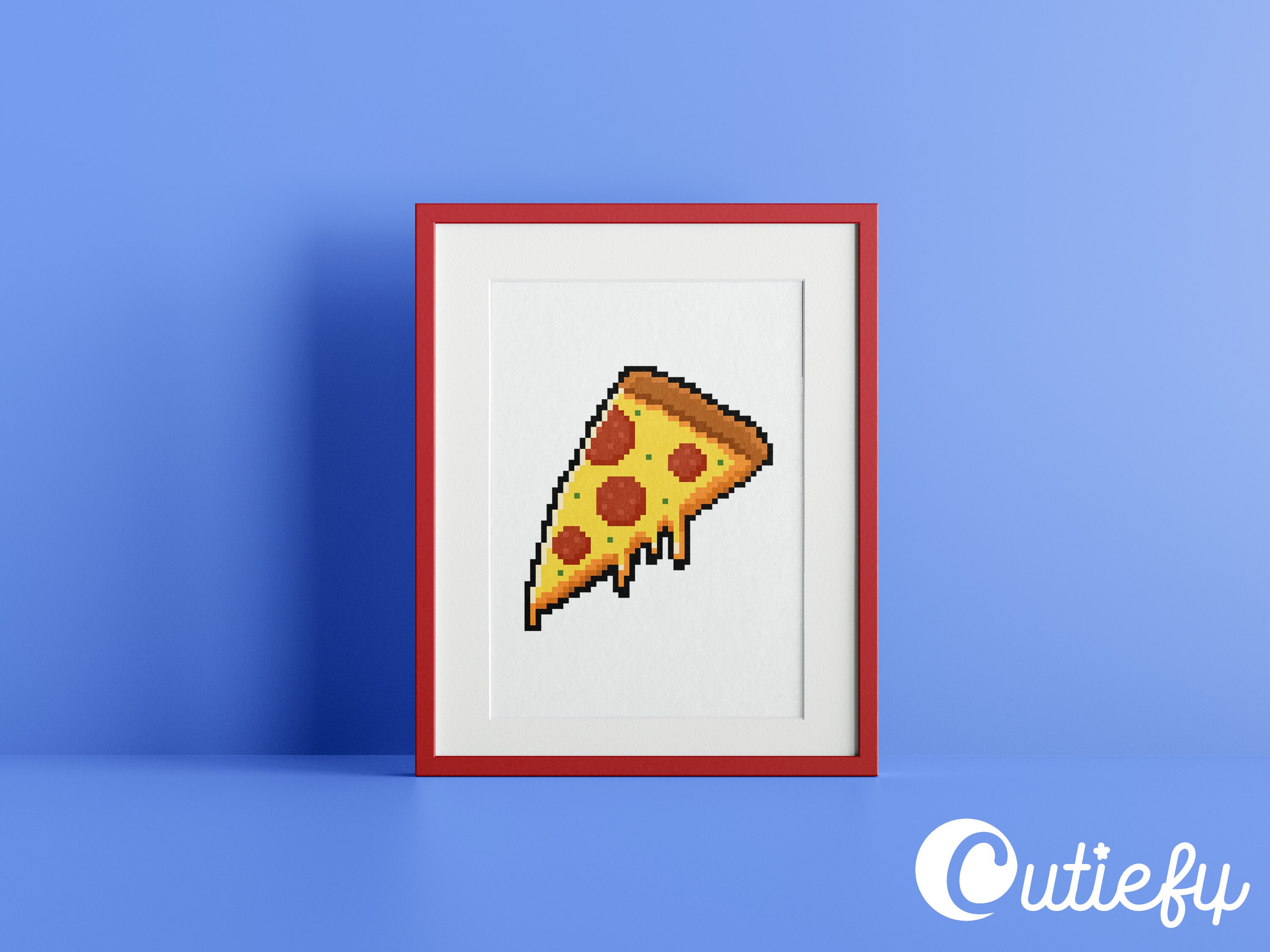 Printable Pizza Food Pixel Art Pepperoni Cheese Junk Fast Food - Etsy ...