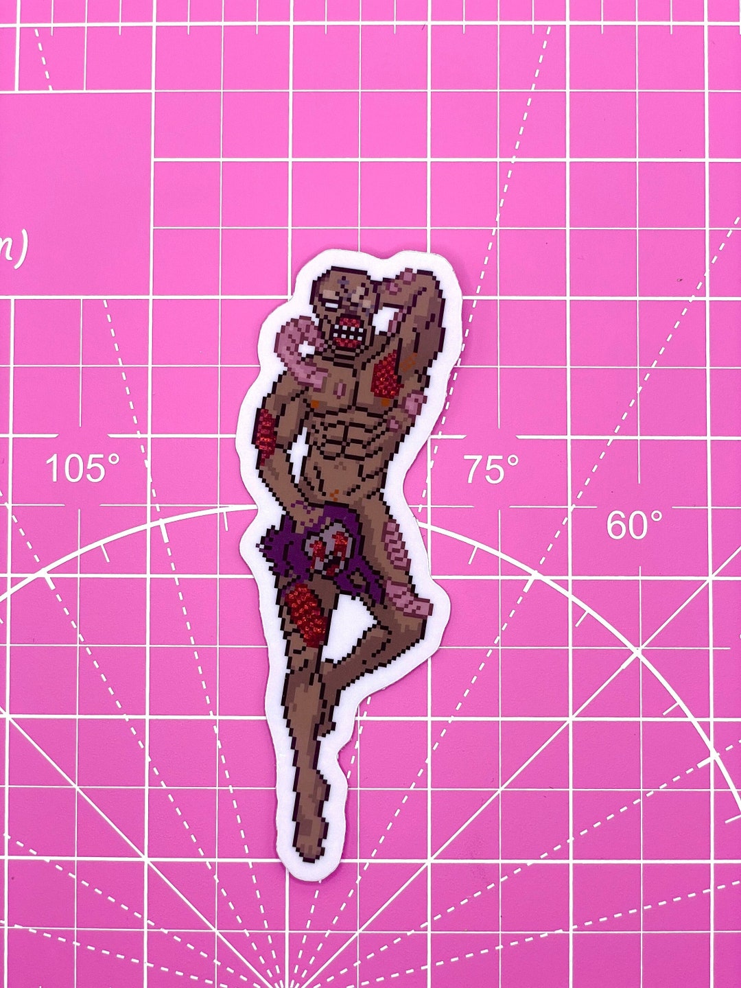 Resident Evil Buff Nemesis Sticker HOLO - Etsy