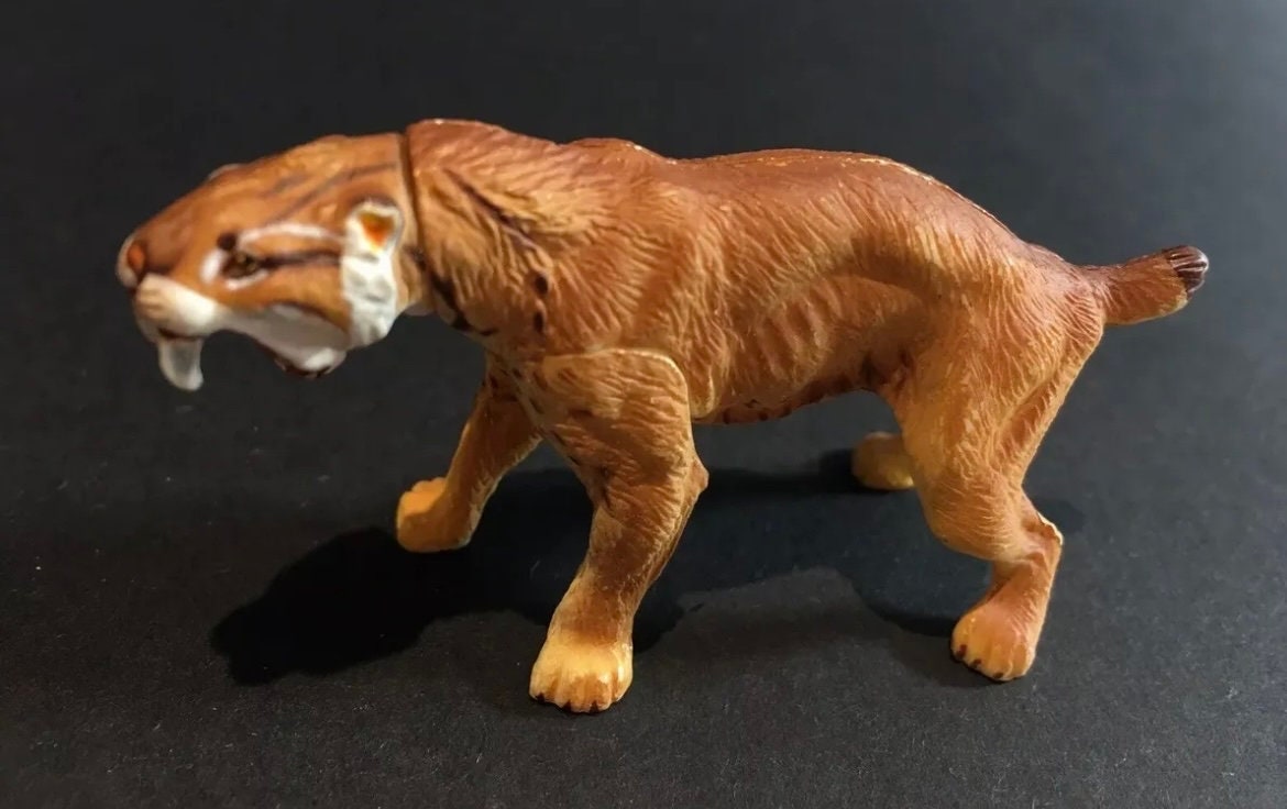 Vintage Kaiyodo Series 2 Smilodon Sabretooth Tiger Dinosaur Dinotales ...
