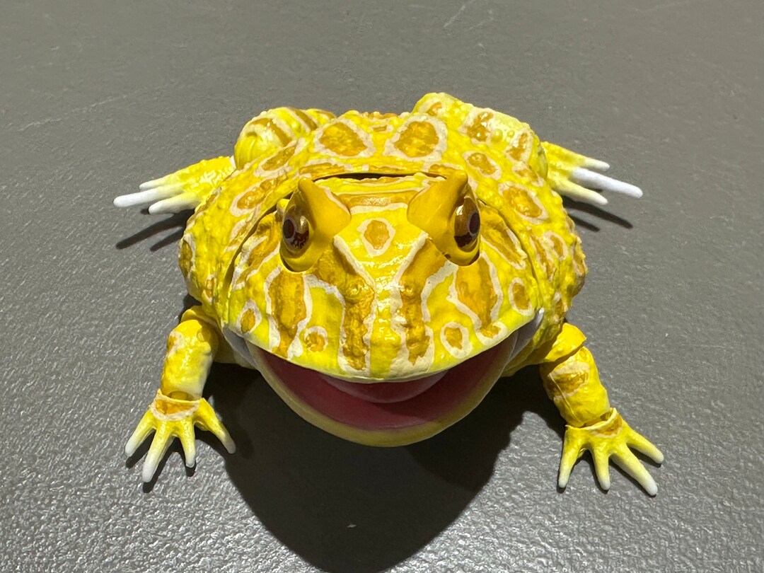 Articulated Argentine Horned Pacman Frog Plastic Figure W/ Movable ...