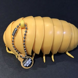 Plastic Pill Bug Roly Poly Insect Potato Bug Isopod KEYCHAIN Figure W ...