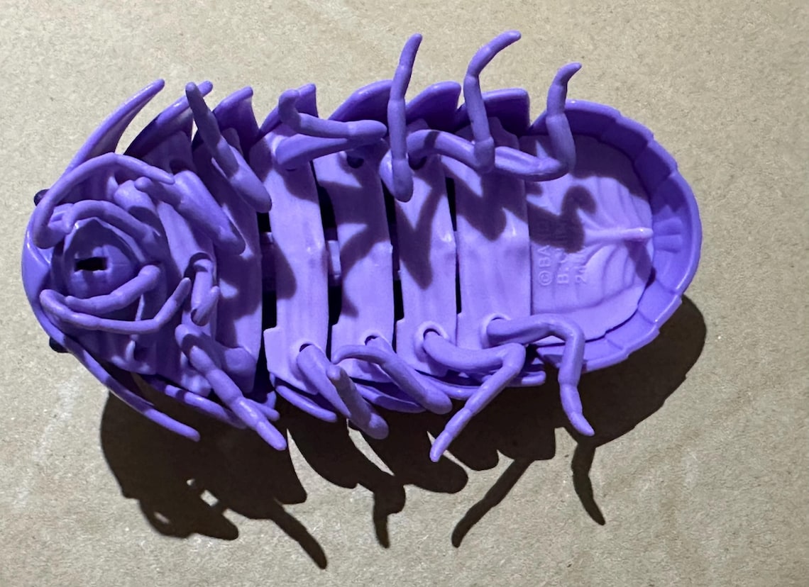 Plastic Pill Bug Roly Poly Insect Potato Bug Isopod KEYCHAIN Figure W ...
