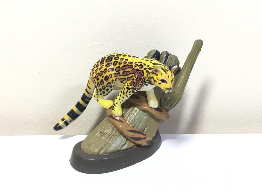 Colorata Ocelot Spotted Wild Cat Animal Figure - Etsy