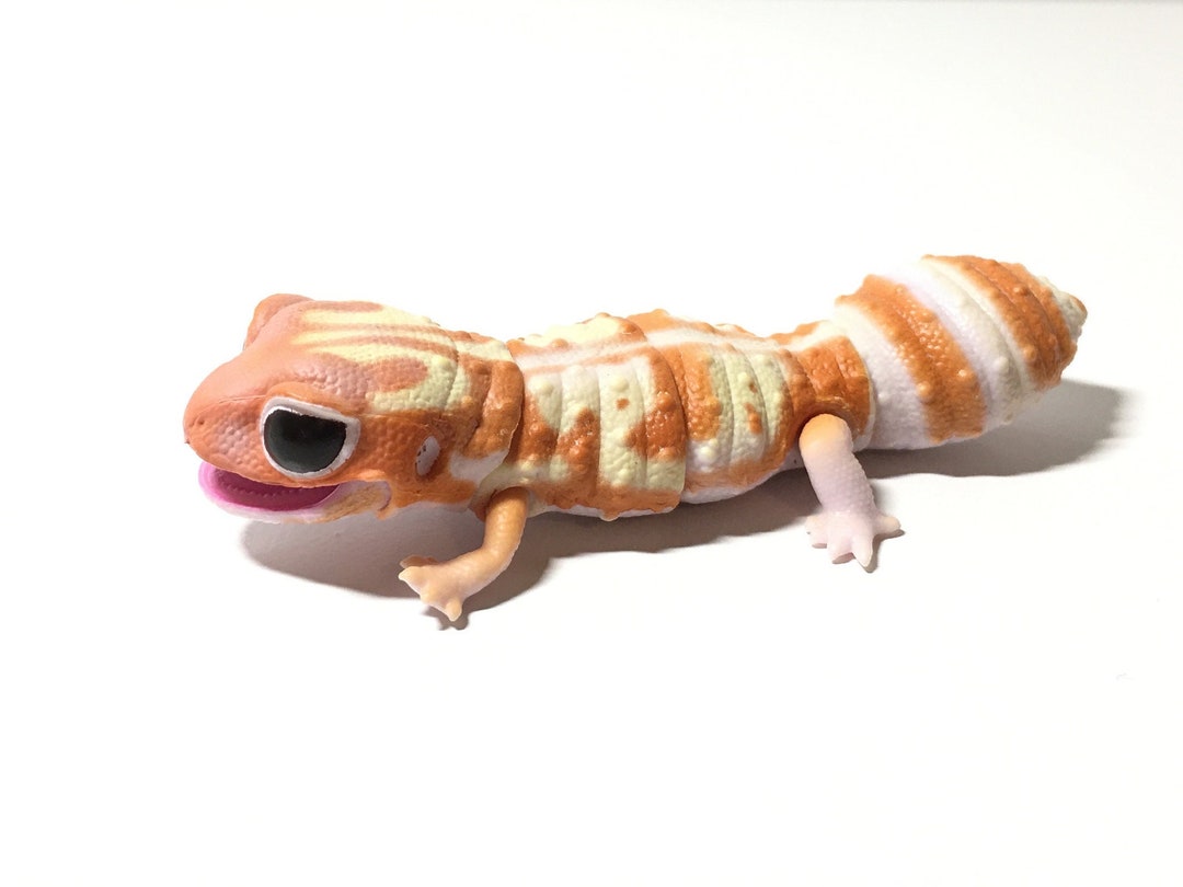 Bandai African Ground Gecko Amer Albino Action Lizard Figure - Etsy