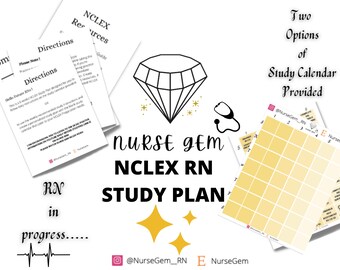Nclex 6 Week Study Plan - Etsy Singapore