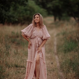 Kerin Light Rose Dress. Women's Boho Set Dress for the Maternity ...