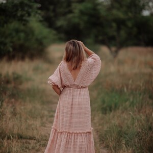 Kerin Light Rose Dress. Women's Boho Set Dress for the Maternity ...