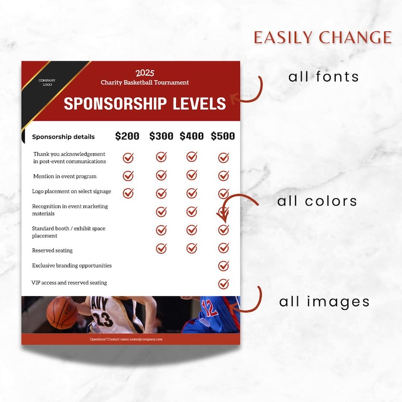 Sponsorship Fundraising Flyers Template Non Profit Event Sponsorship ...