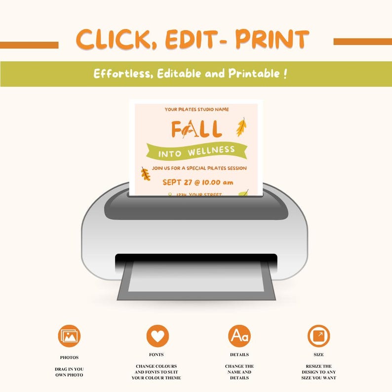 Editable Fall Events Printable Fall Festival Flyer Fall Fest Poster ...