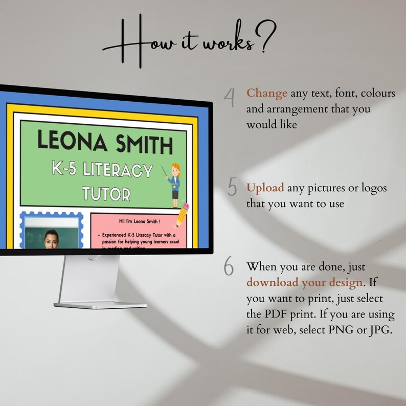 Tutor Flyer for Teacher Tutoring Poster Template Online Tutor Ads ...