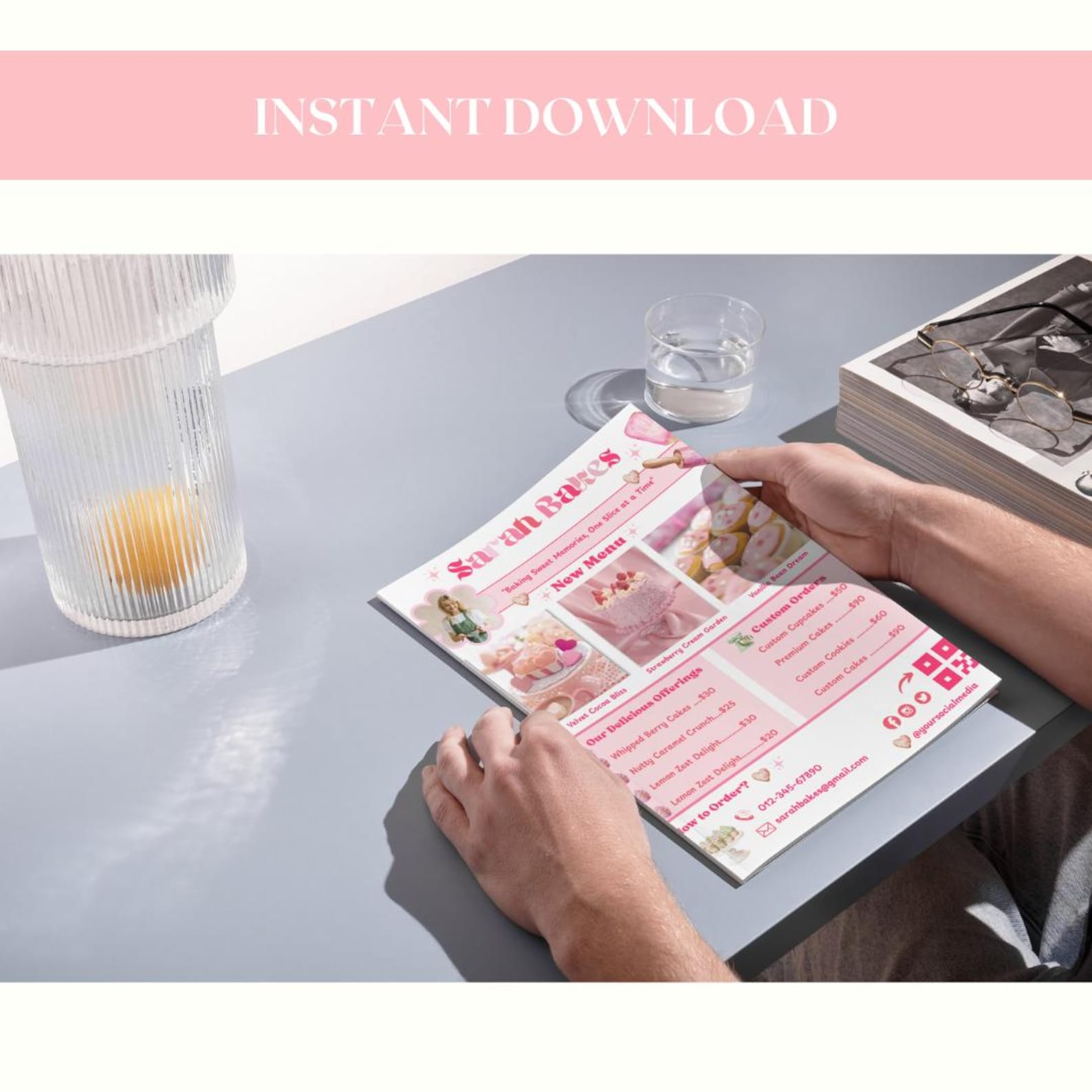 Bakery Flyer Sweet Treat Flyer Template Bake Sale Flyer Dessert Flyer ...
