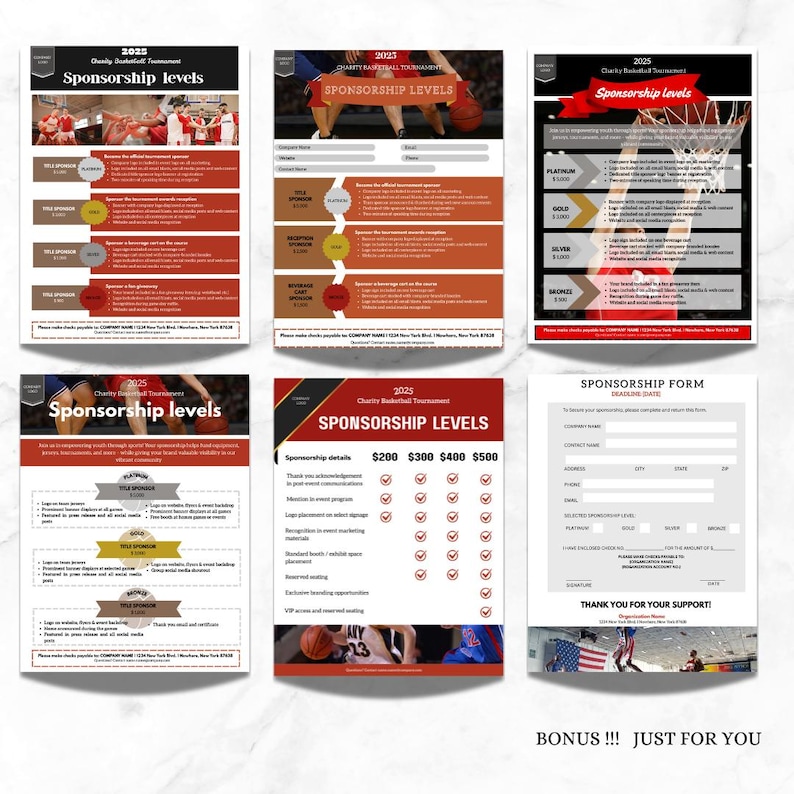 Sponsorship Fundraising Flyers Template Non Profit Event Sponsorship ...
