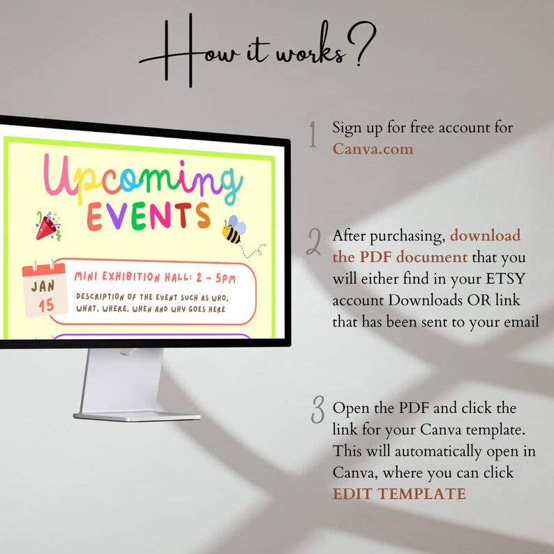 Editable Events Flyer Upcoming Event Flyer Event Planner Timetable ...