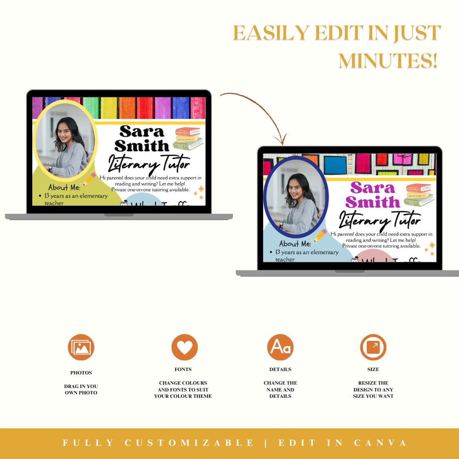 Tutoring Flyer Tutor Flyer for Teacher Online Tutoring Template ...