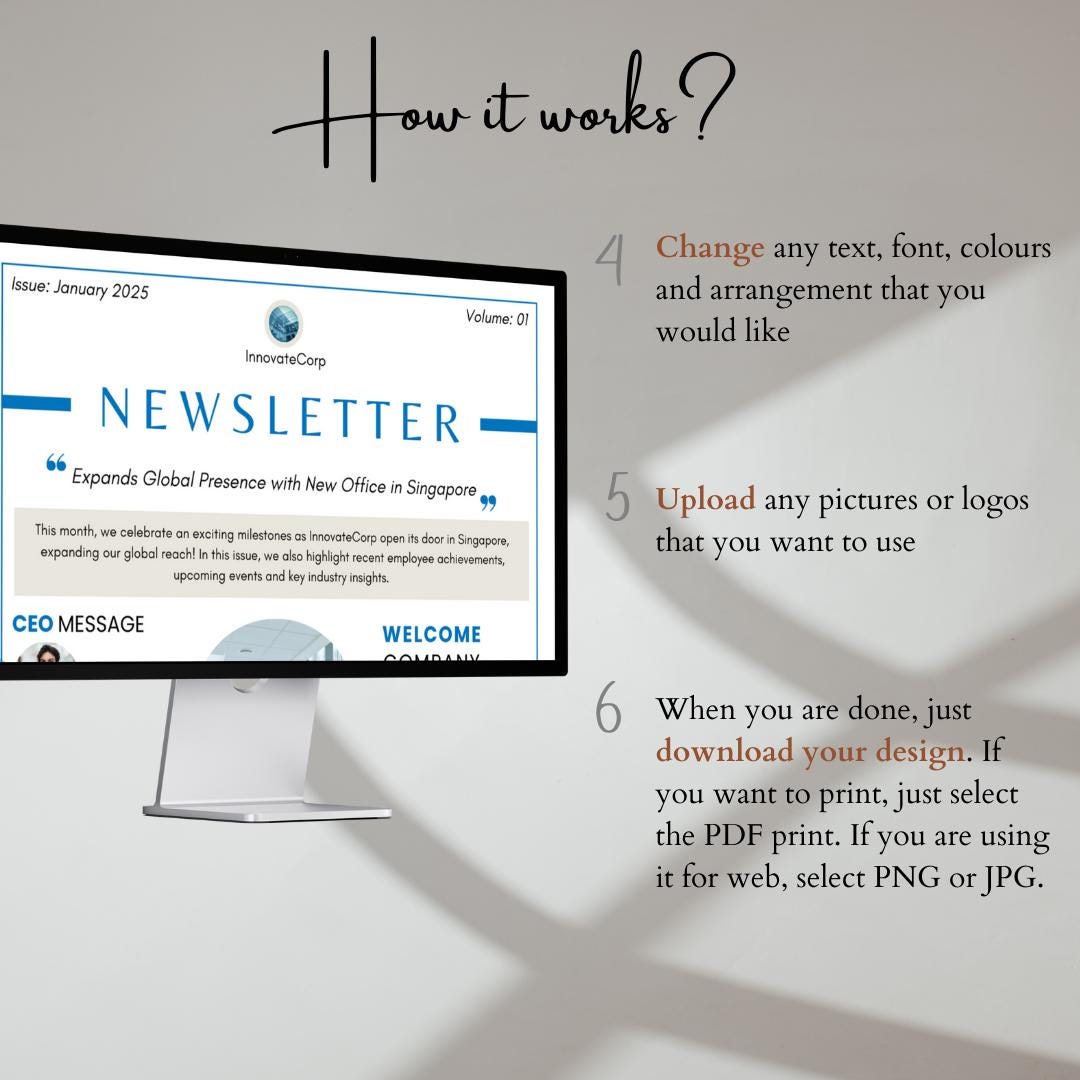 Modern Newsletter Template Business Newsletter for Corporate Business ...