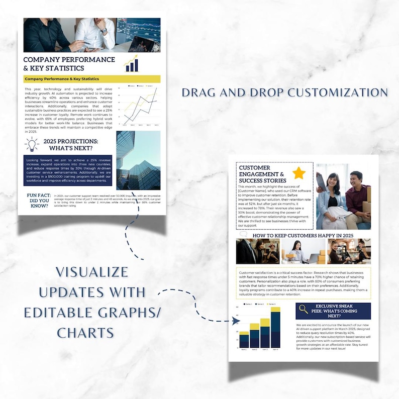 Modern Newsletter Template for Business Newsletter for Corporate ...