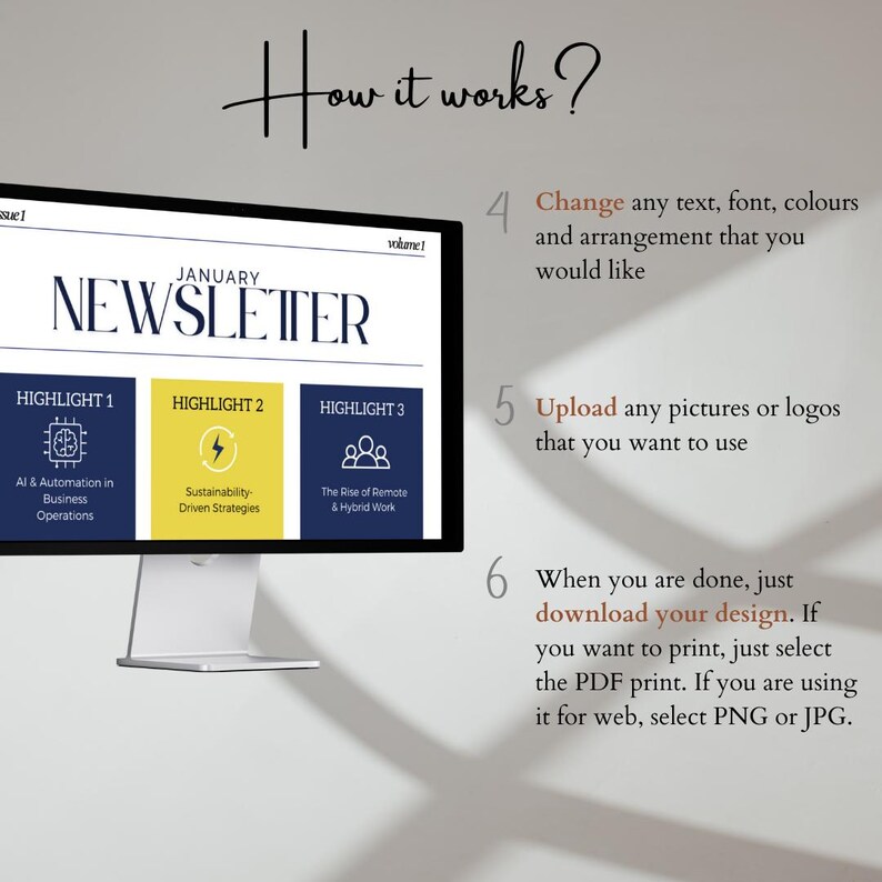 Modern Newsletter Template for Business Newsletter for Corporate ...