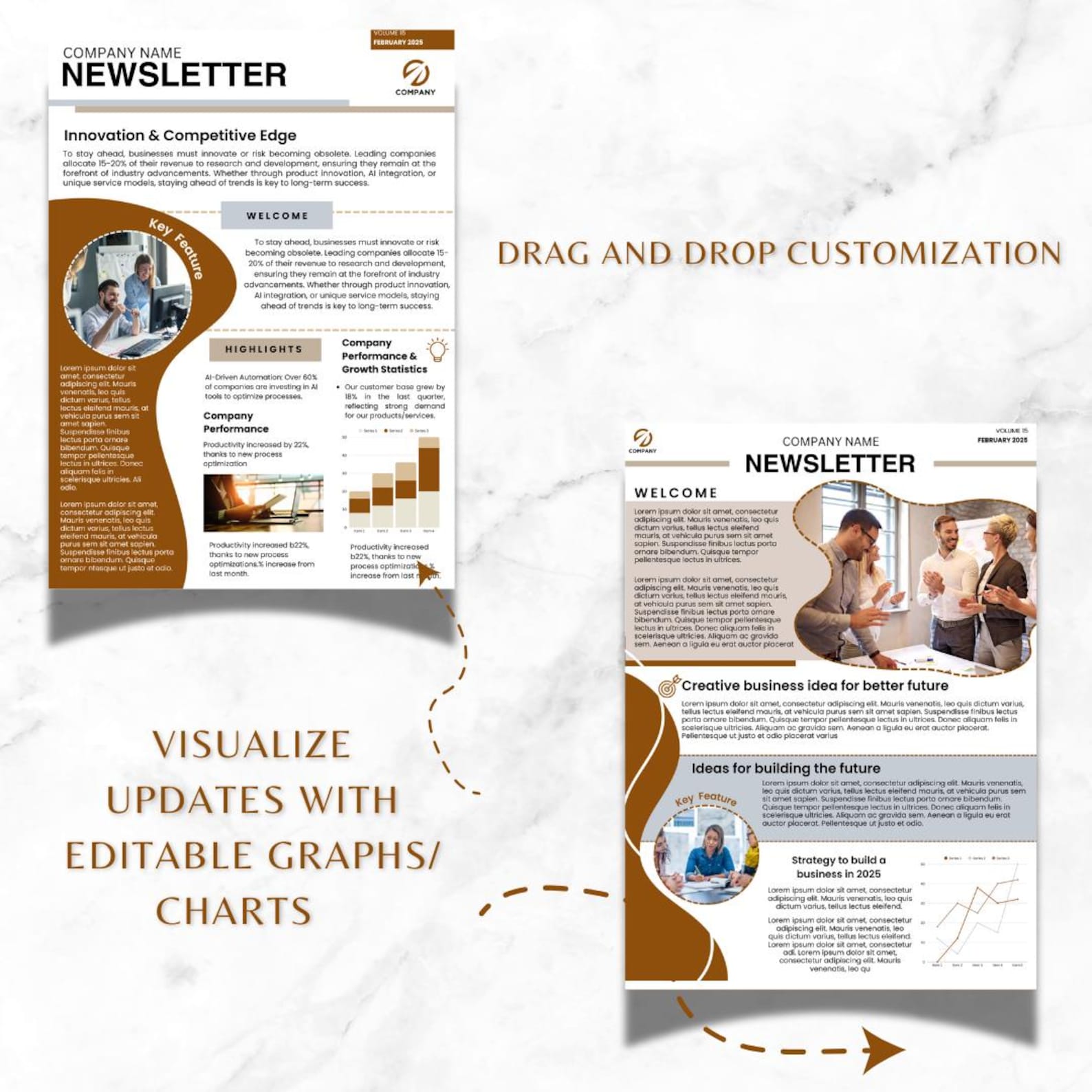 Business Newsletter Template Newspaper Digital Newsletter Canva ...