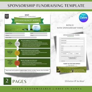 Nonprofit Event Sponsorship Fundraising Flyers Sponsorship Levels ...