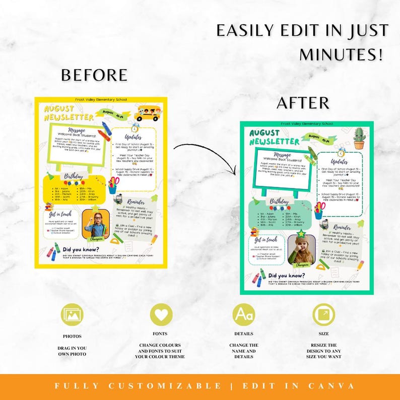 Monthly Classroom Newsletter Monthly Newsletter Weekly Newsletter for ...