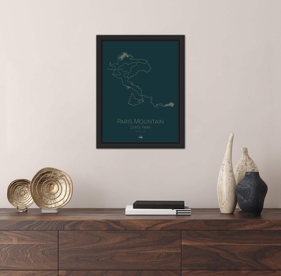 Paris Mountain State Park Trail Map Paris Mountain State Park Trail ...