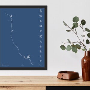 Swamp Rabbit Trail Map Swamp Rabbit Trail Poster Trail Maps Greenville ...
