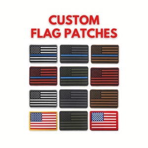 Custom Flag Patch: PVC, Woven, Embroidery, Chenille - Etsy
