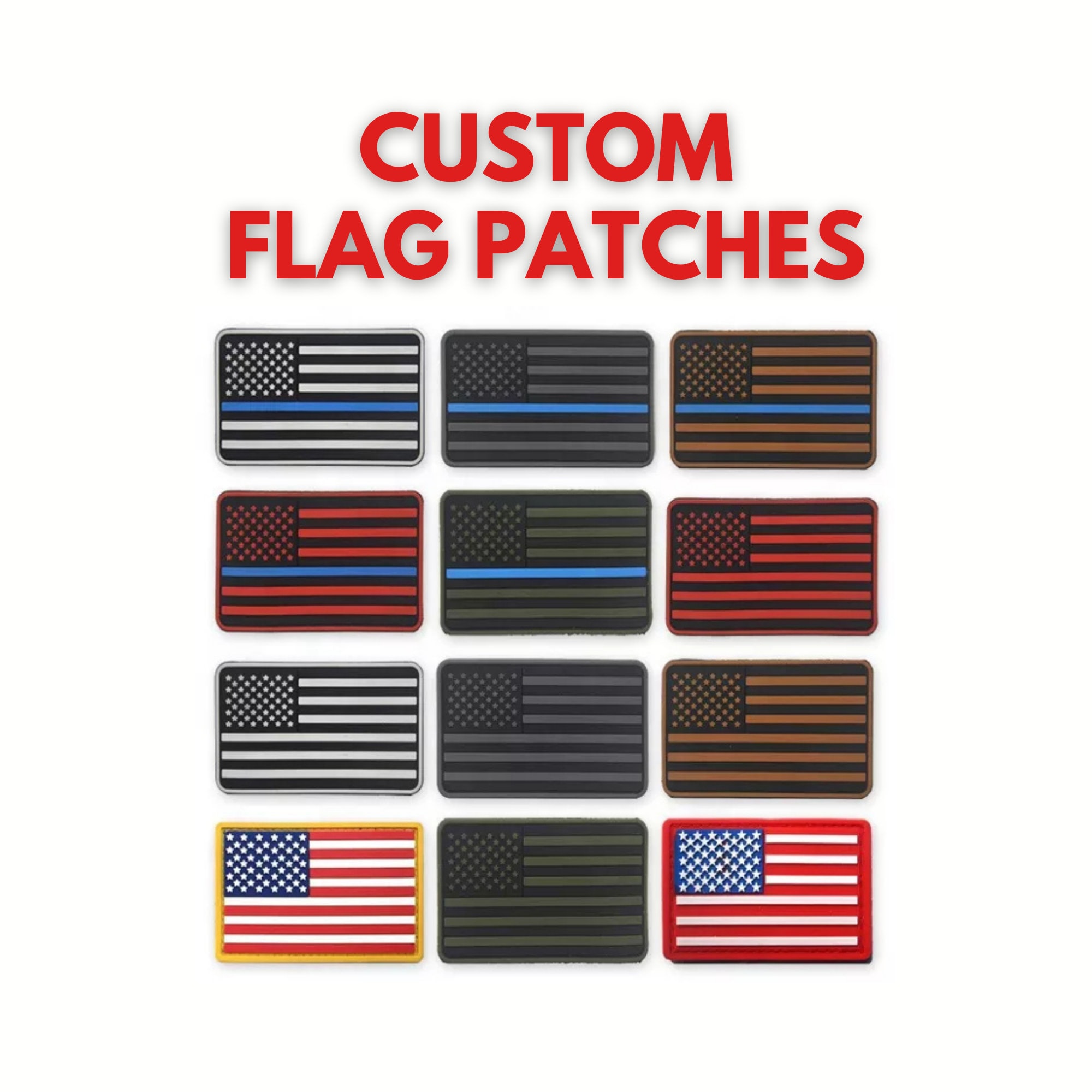 Custom Flag Patch PVC Patch EMS Patchwoven Patchveterans - Etsy