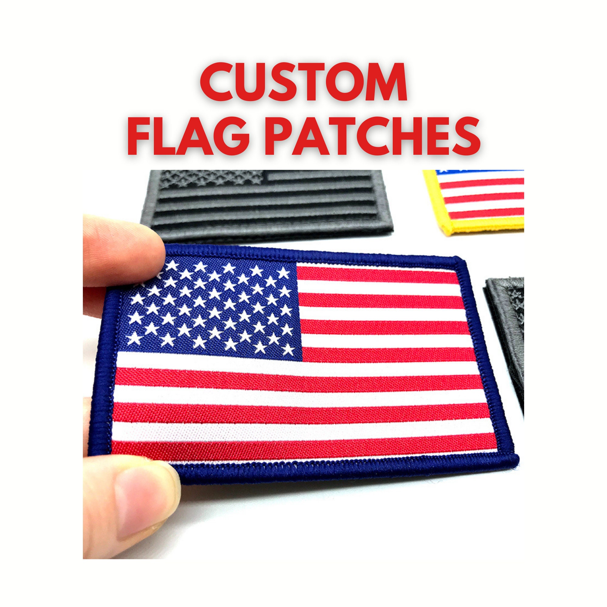 Custom Flag Patch PVC Patch EMS Patchwoven Patchveterans - Etsy