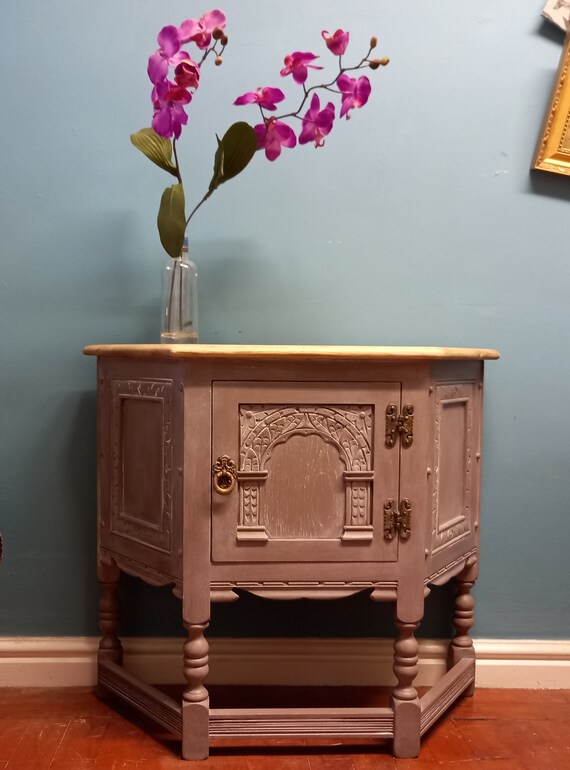 Old Charm Canted Cupboard Neutral Colour Professionally - Etsy