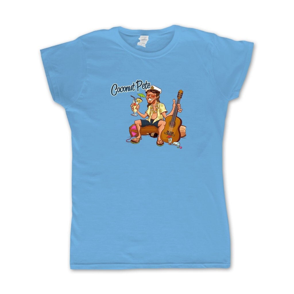 Broken Lizard Coconut Pete Ladies Blue T-shirt Authentic New SM XL - Etsy