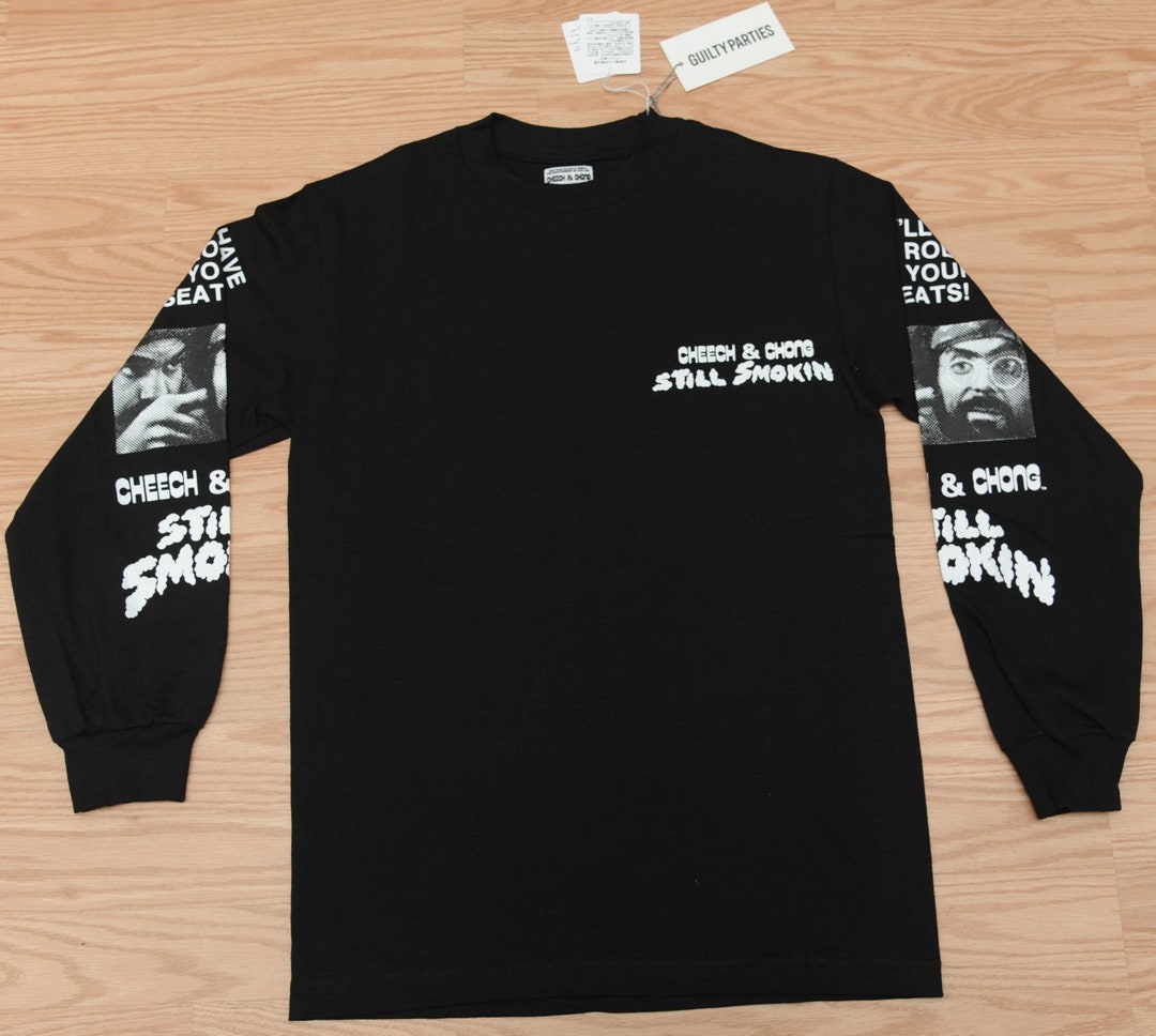 Rare Cheech & Chong X Wacko Maria BLACK Long Sleeve T-shirt Rare Cheech & Chong X Wacko Maria BLACK Long Sleeve T-shirt