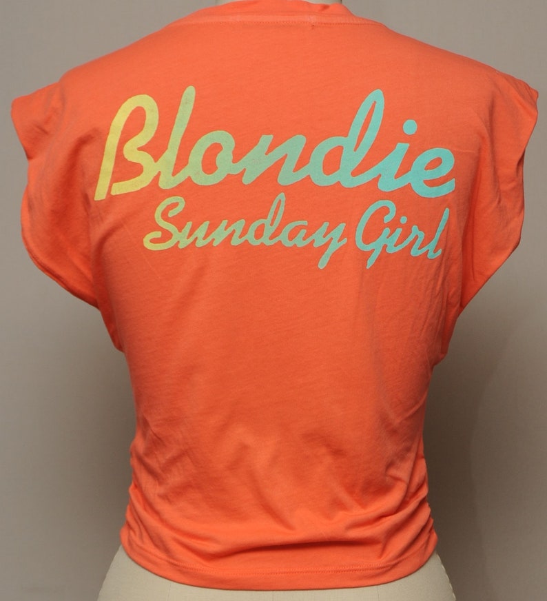 BLONDIE Daydreamer Orange Sunday Girl Sleeveless Top Authentic - Etsy