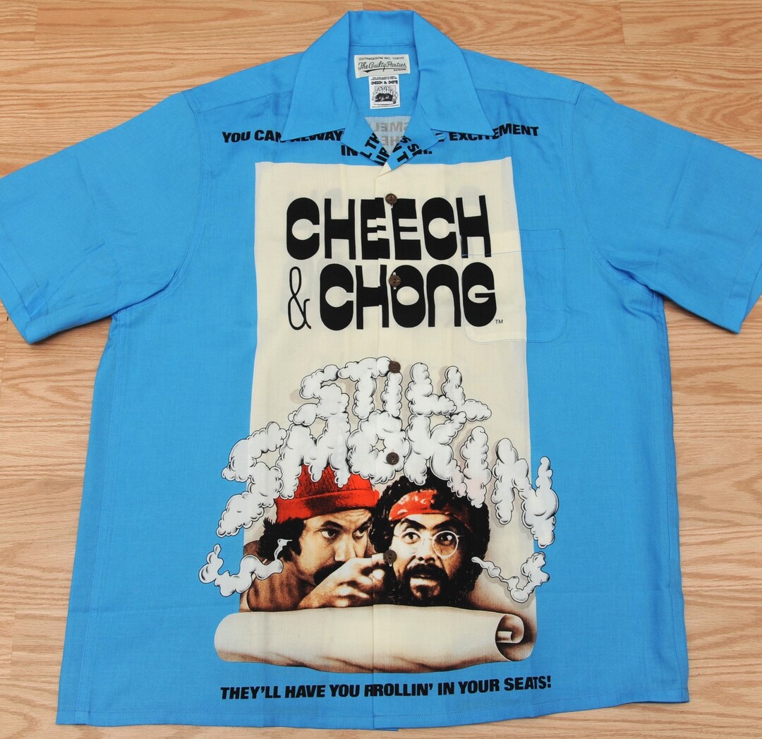 Cheech & Chong X WACKO MARIA Guilty Parties Work Shirt BLUE Large - Etsy