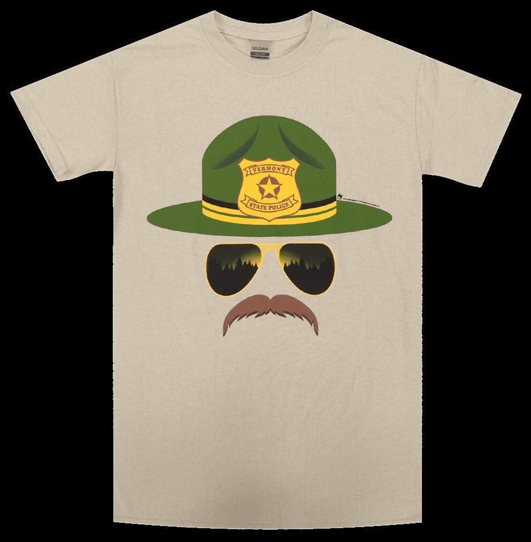 Broken Lizard Super Troopers Mustache Tan T-shirt Authentic New MD LG ...