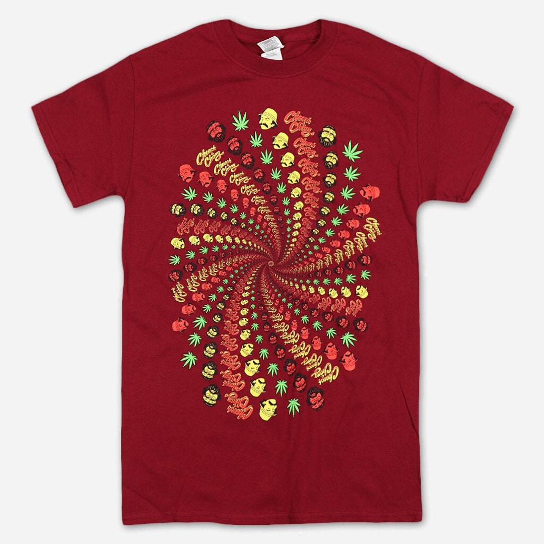 Cheech & Chong 3D Spiral Dark Red T-shirt 2X 3X - Etsy
