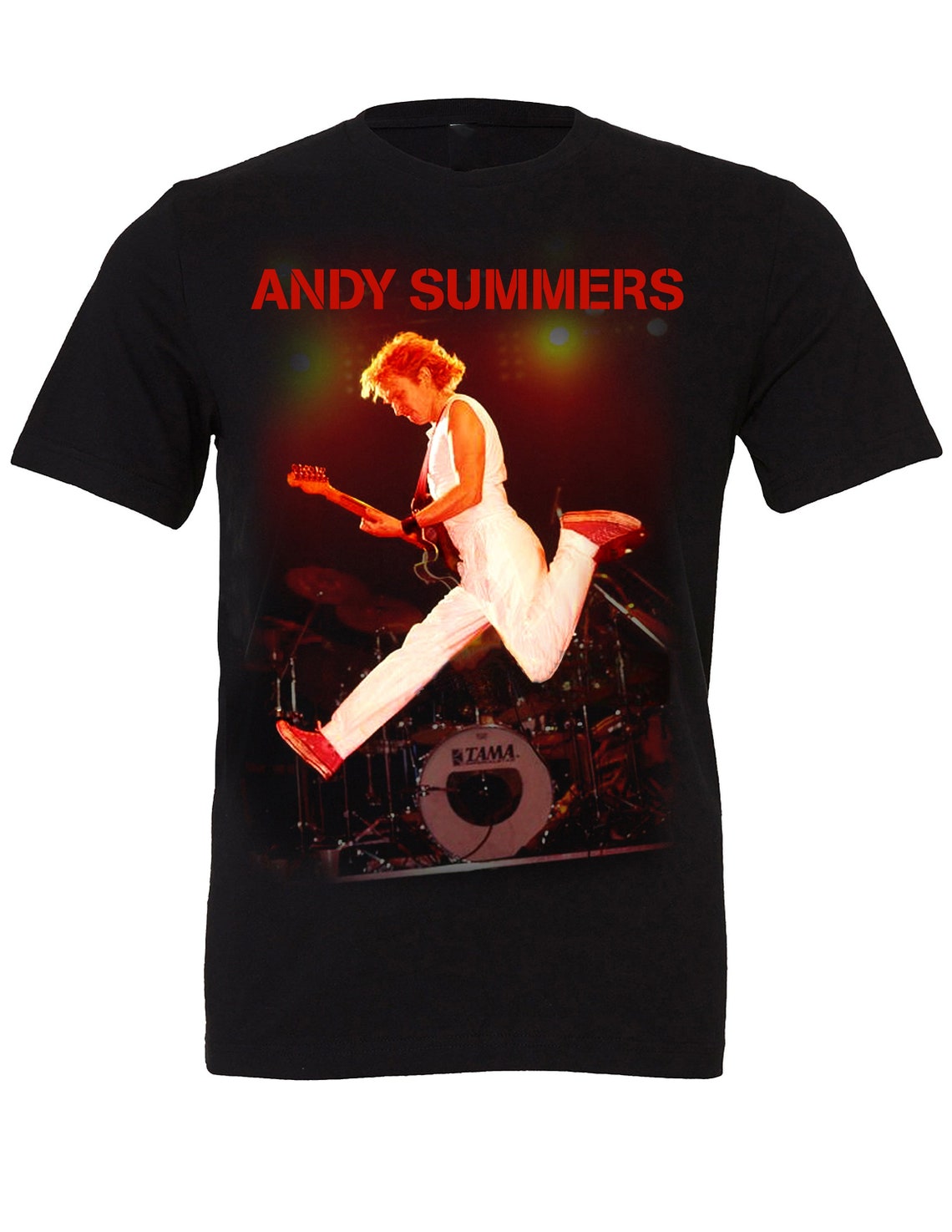Andy Summers 2023 Tour T-shirt Jumping Photo New Unworn Authentic ...