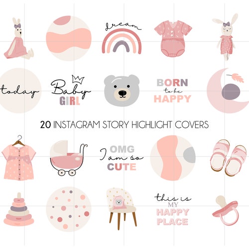 40 Motherhood Instagram Highlight Covers Mom Life Instagram - Etsy