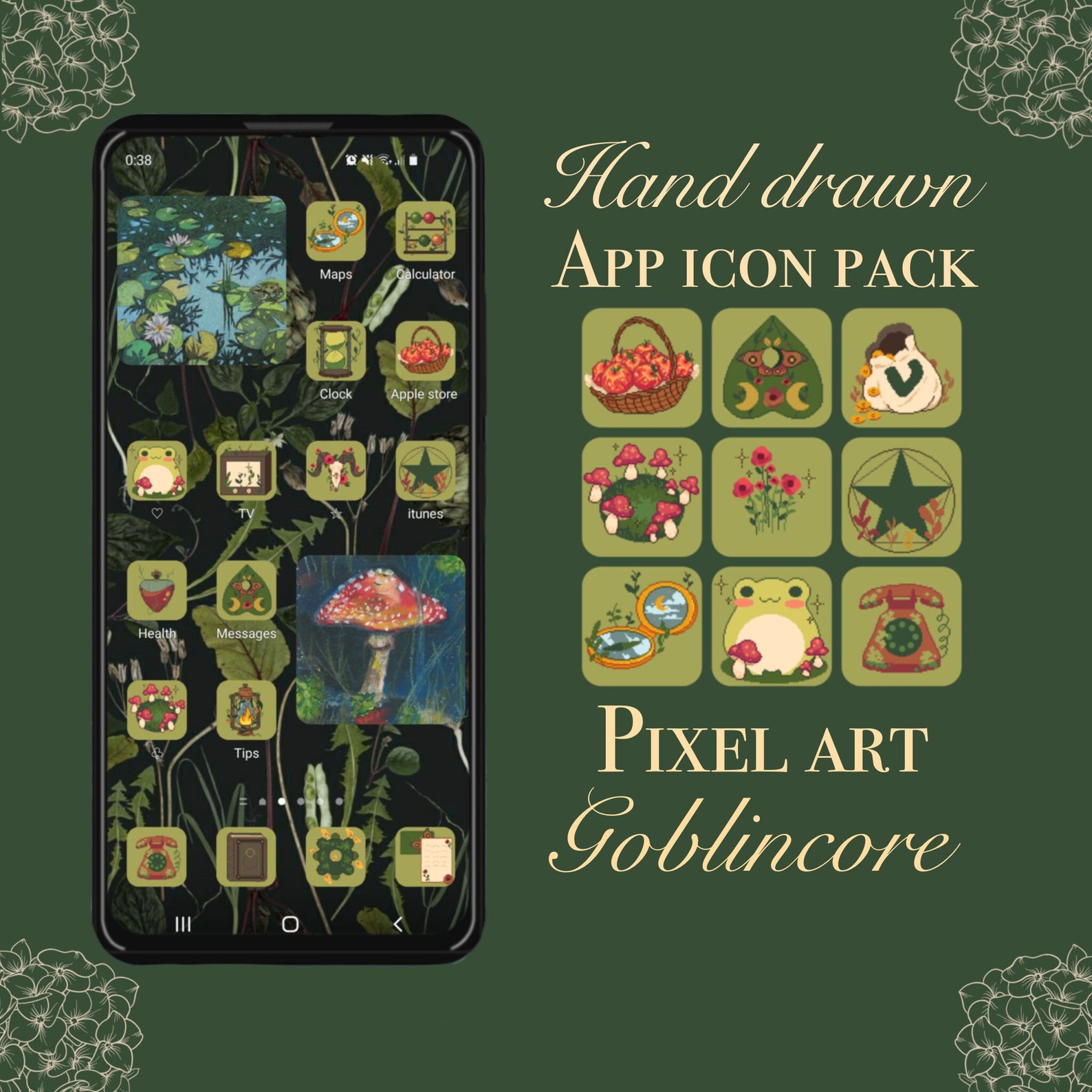 Goblincore / Witch / Cottagecore Aesthetic Ios 14 App Icons / - Etsy