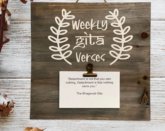 Weekly Gita Verses Signbhagavad Gita Farmhouse Signhindu Religion ...