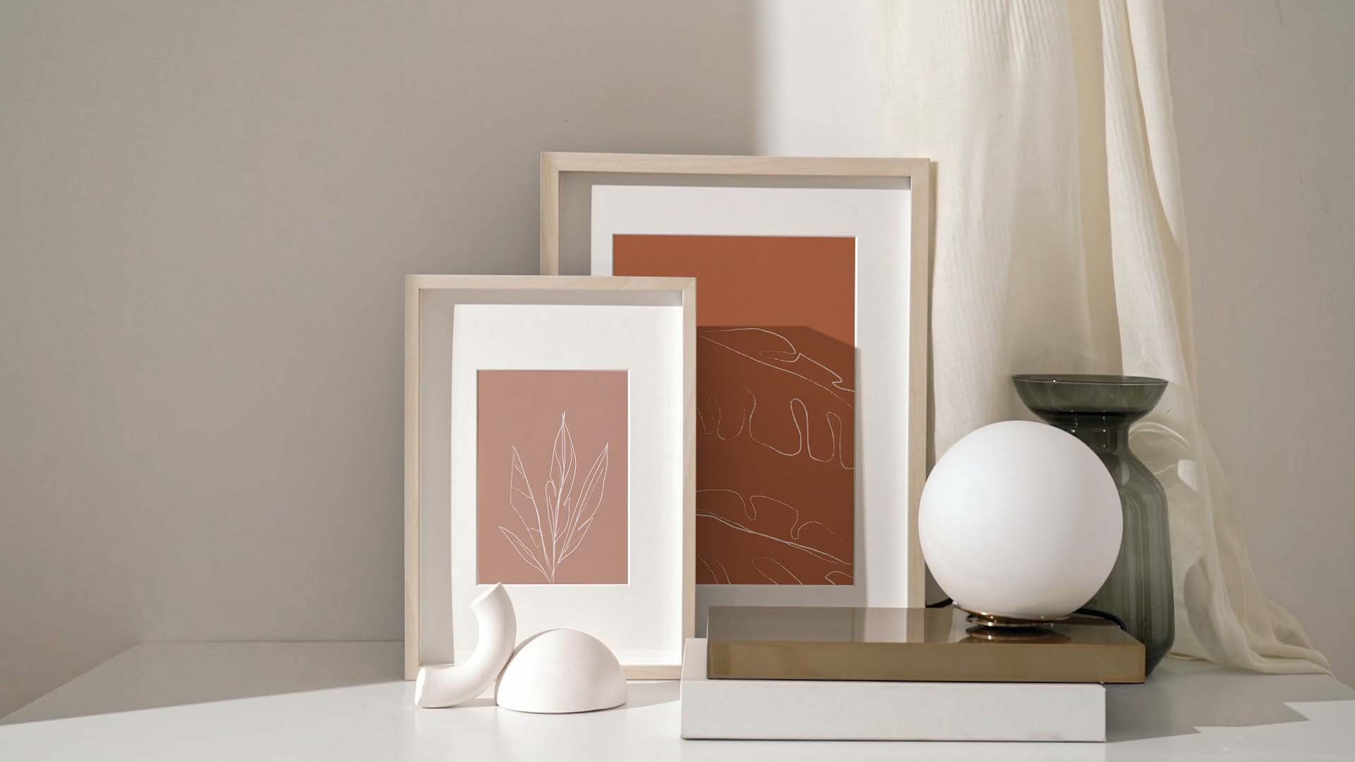 Minimalistic Plant Wall Decor, Printable Wall Art Instant Download, DIY ...