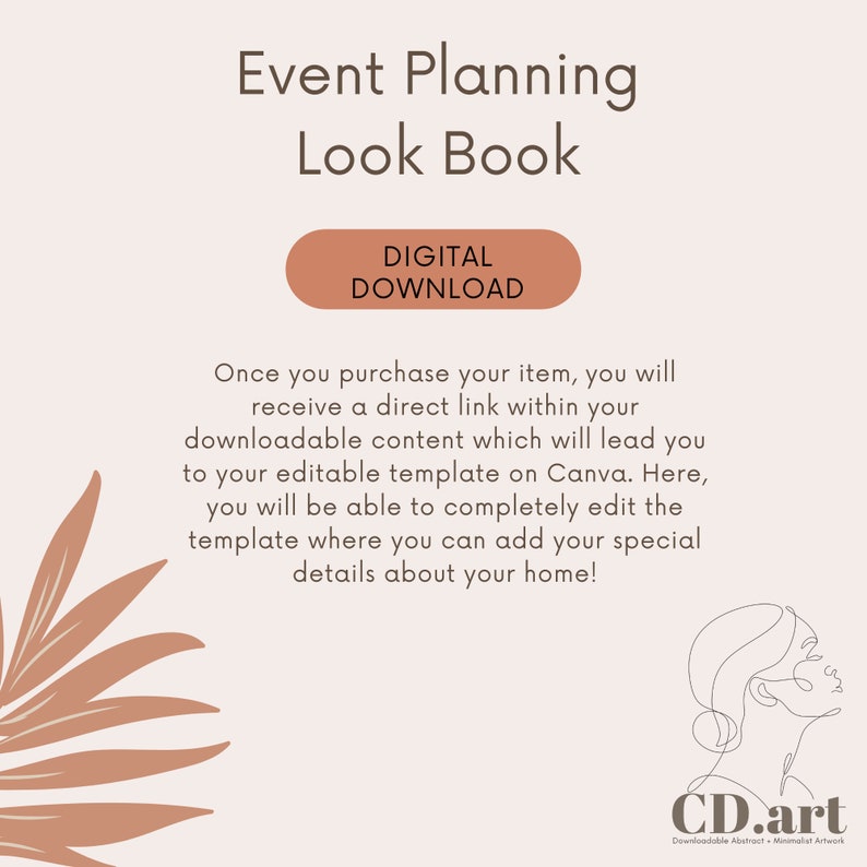Event Planning Look Book Template | Mood Board Template | Event Planner ...