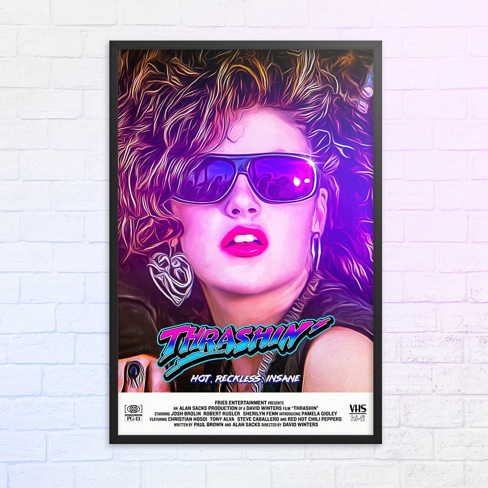 THRASHIN' Sherilyn Fenn Framed Poster Giclée Art Print - Etsy